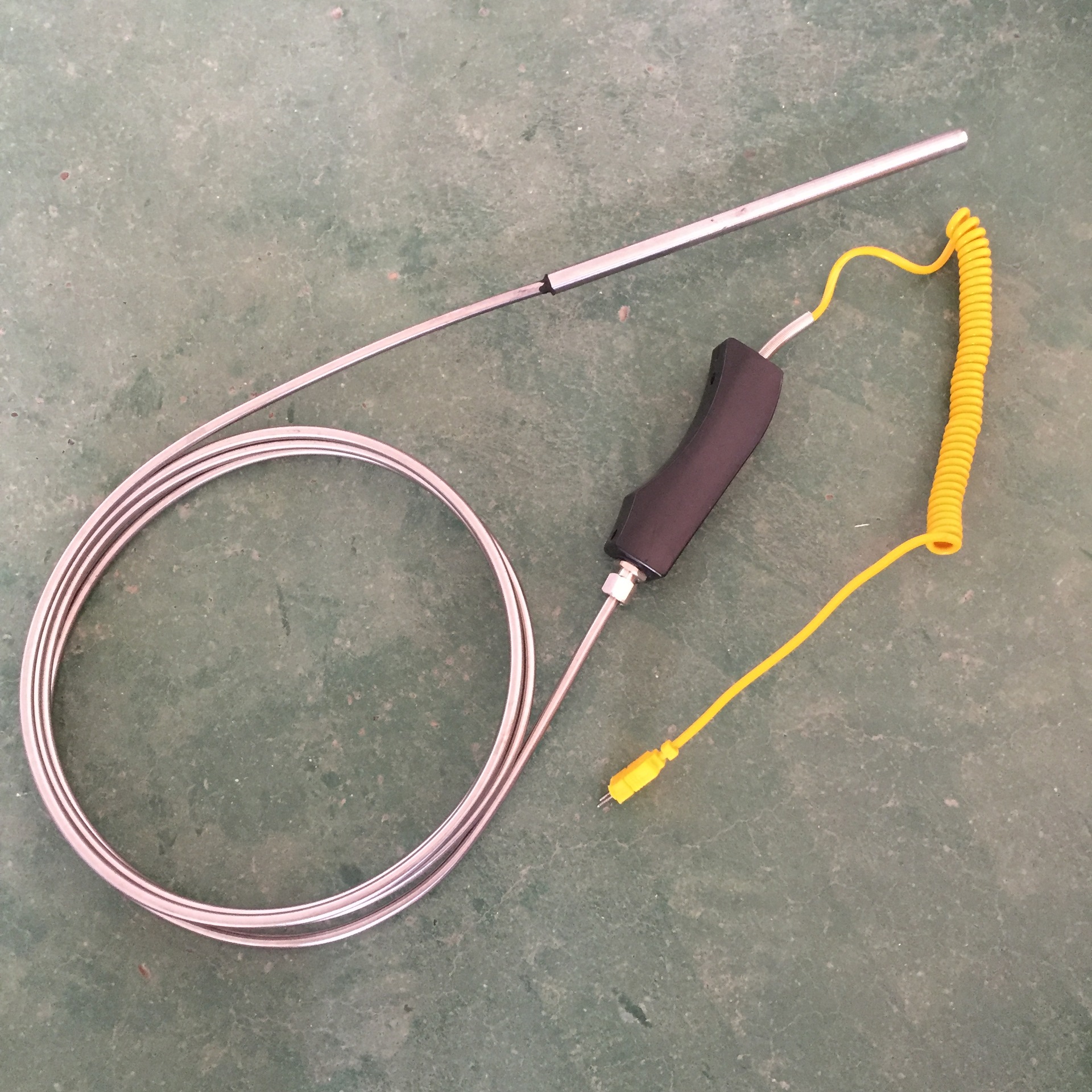 手持式铠装热电偶WRNK-187/104M 大手柄热电偶 铝水高温炉专用-阿里巴巴