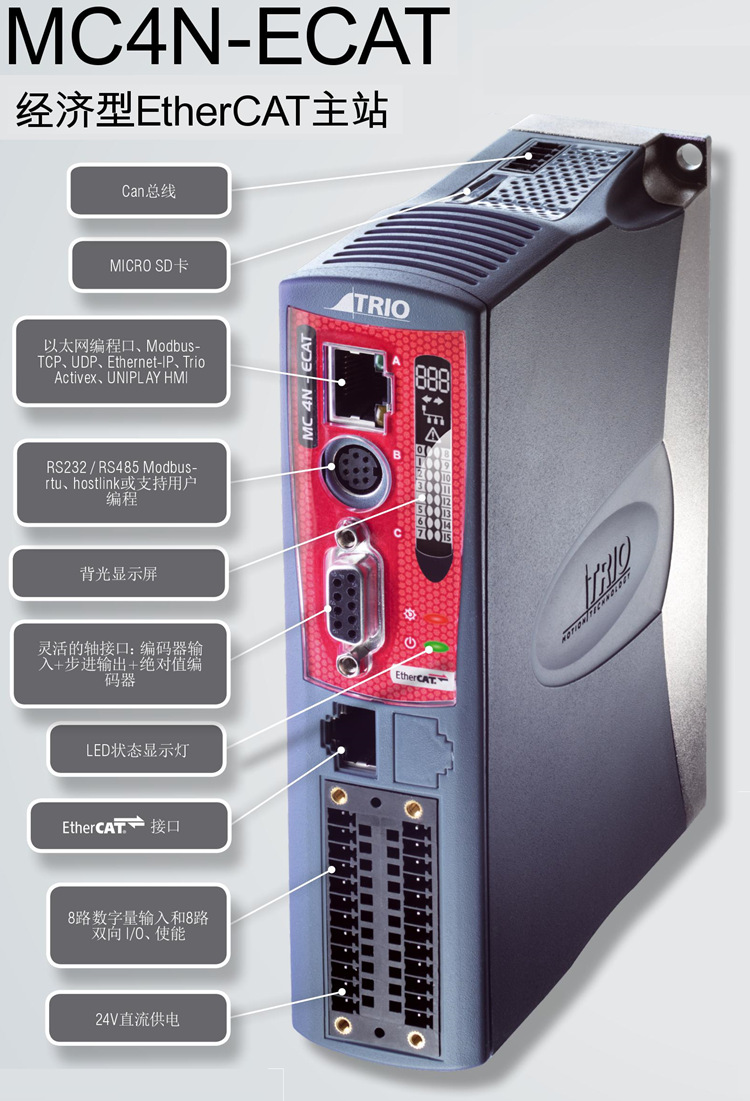 MC4N-ECAT经济型EtherCAT主站TRIO翠欧P900-P901-P902-P903-P904-阿里巴巴