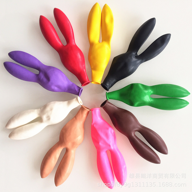 超萌大头兔子气球儿童玩具兔头兔脸异形兔首气球卡通猫脸兔首气球-阿里巴巴