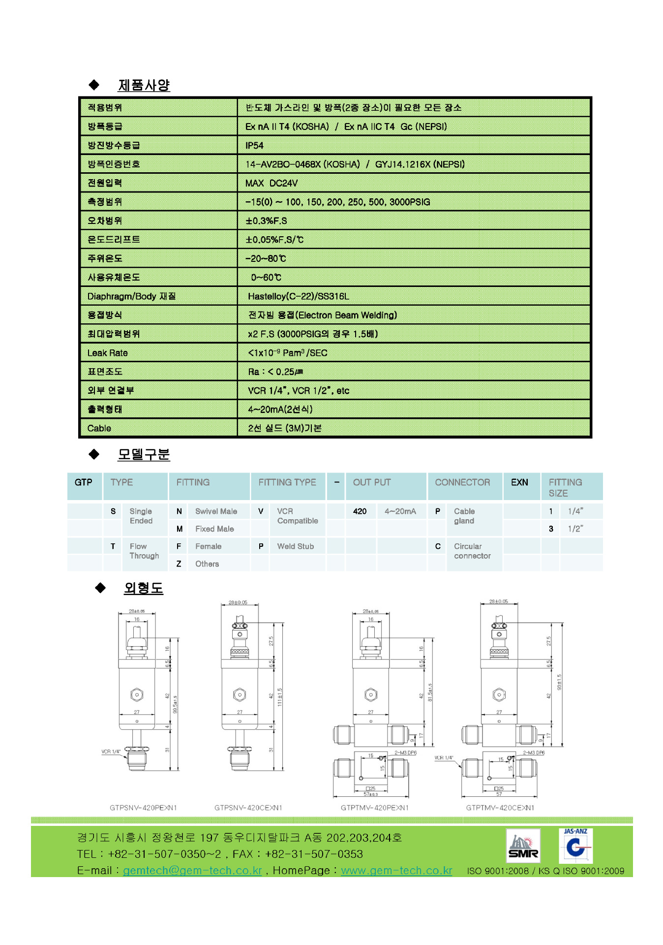 GEM-TECH GTP系列压力传感器 超高纯压力传感器-阿里巴巴
