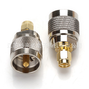 全铜转接头UHF公转SMA公 UHFJ/SMAJ M公头转SMA公头 SL16转SMA-JJ-阿里巴巴
