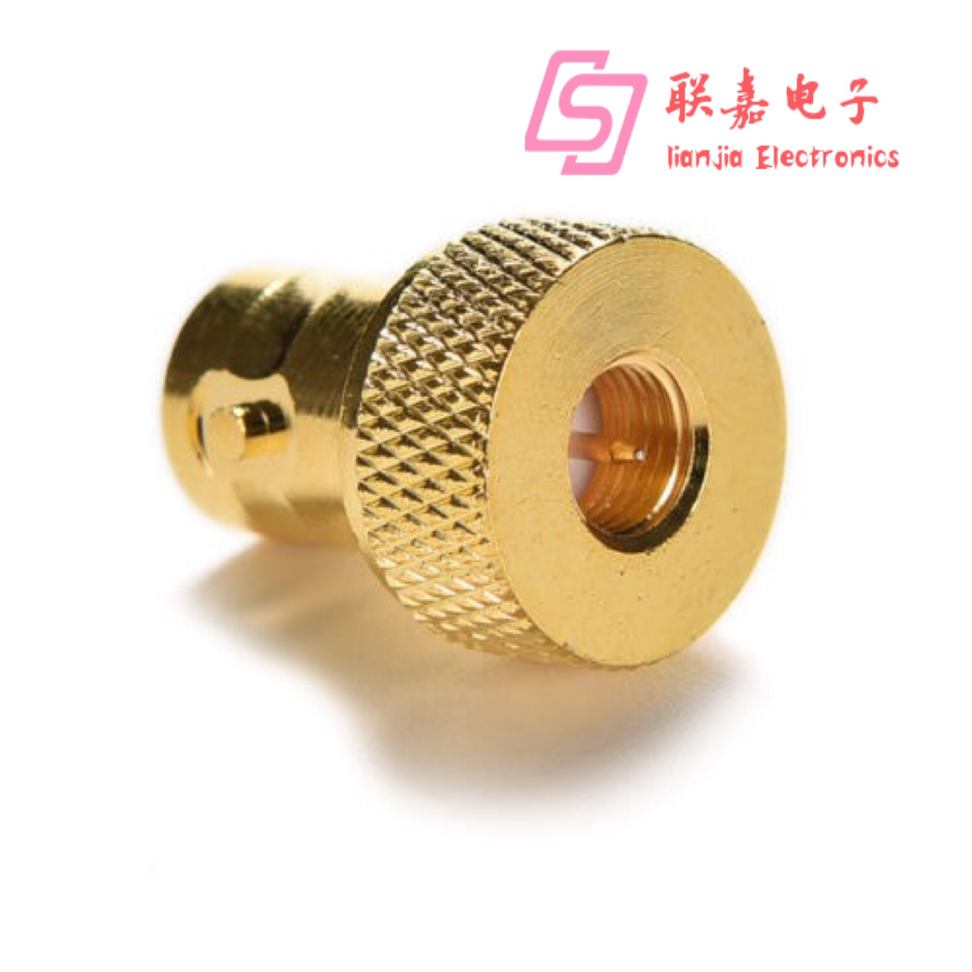 对讲机天线转接头 BNC/SMA-KJ BNC母头转SMA公头镀金圆盘-阿里巴巴