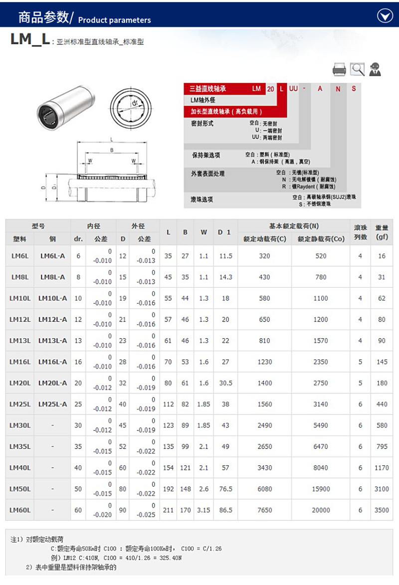 供应韩国三益SAMICK品牌直线轴承LM8UU LM8UUOP 三美克经销商-阿里巴巴