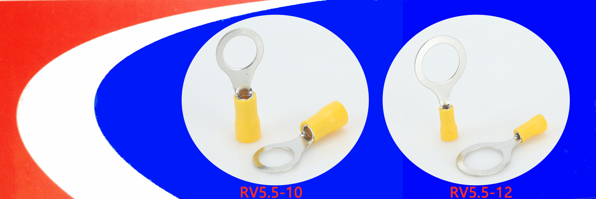 RV3.5-6 冷压接线端子 圆形 O型 OT型 端头 预绝缘 铜鼻子500只-阿里巴巴