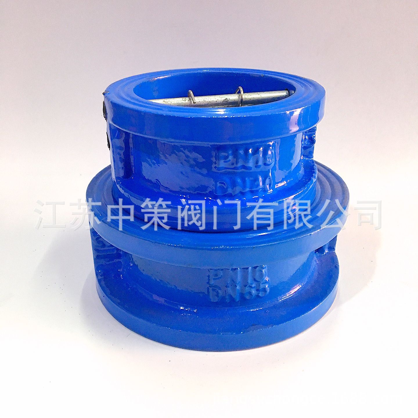 H77X-10/16 铸铁蝶形对夹式双瓣止回阀 DN50 DN80 DN100 DN150-阿里巴巴