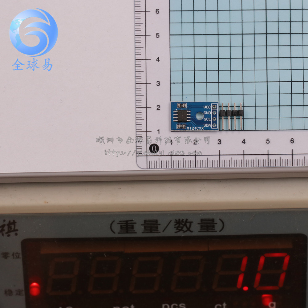 AT24C02 模块 I2C接口 IIC EEPROM 存储模块 智能小车 蓝板-阿里巴巴