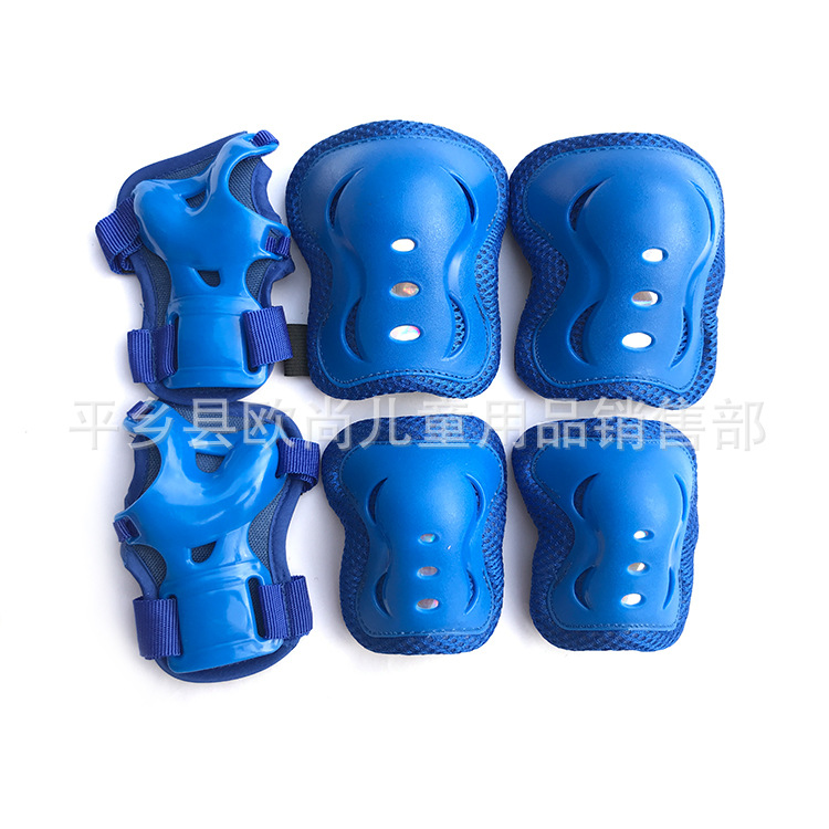 儿童轮滑护具6件套运动护具滑板溜冰护具套装护膝护肘-阿里巴巴