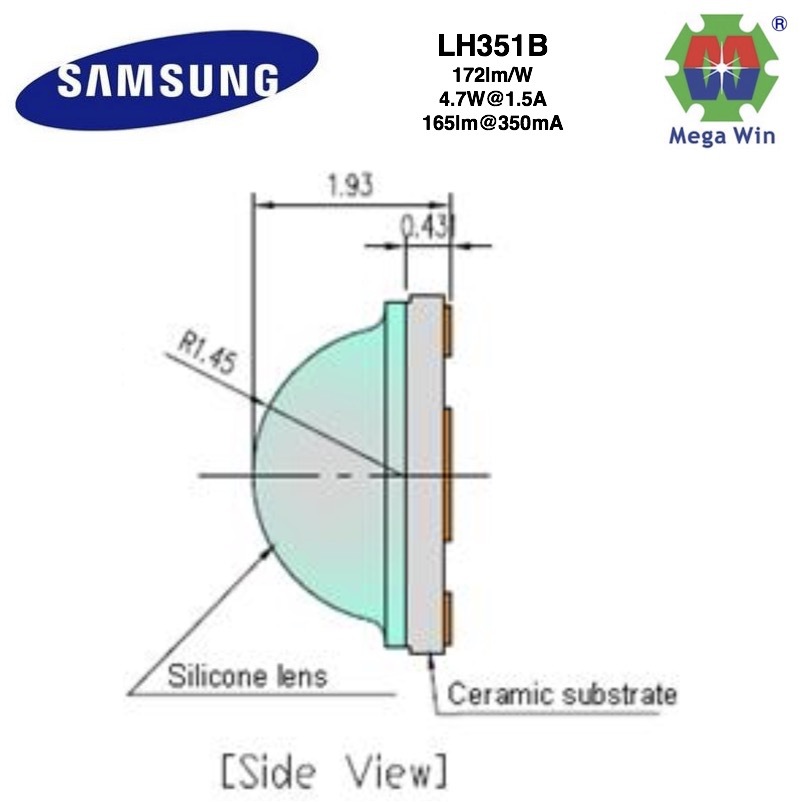 SPHWH2L3D30ED4V0K3三星3535灯珠 LH351B-阿里巴巴