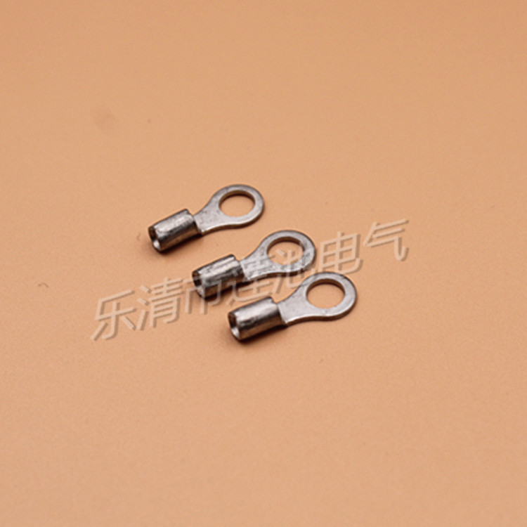 RNB1.25-4 圆形裸端头 O型端子 紫铜镀亚光0.7厚 1000只/包-阿里巴巴