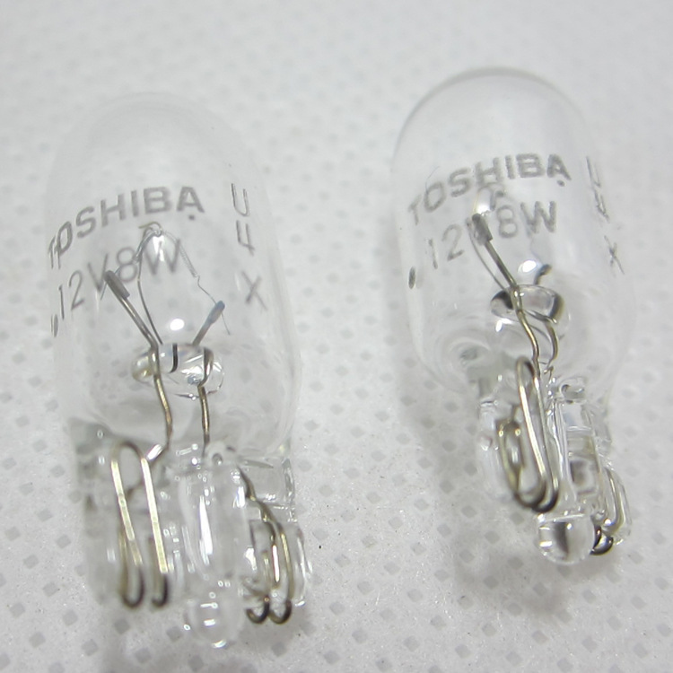 TOSHIBA 12V 8W T10 W8W日本东芝小插泡汽车示宽牌照室内阅读灯泡-阿里巴巴