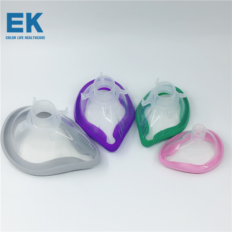 K100206 一次性非PVC双色麻醉面罩 出口-阿里巴巴