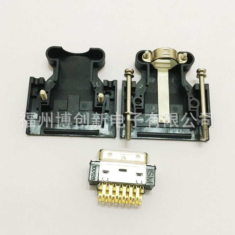 国产SAN-M镀金MR-ECN1接头SCSI-26P3M连接器替代3M10126 10326-阿里巴巴