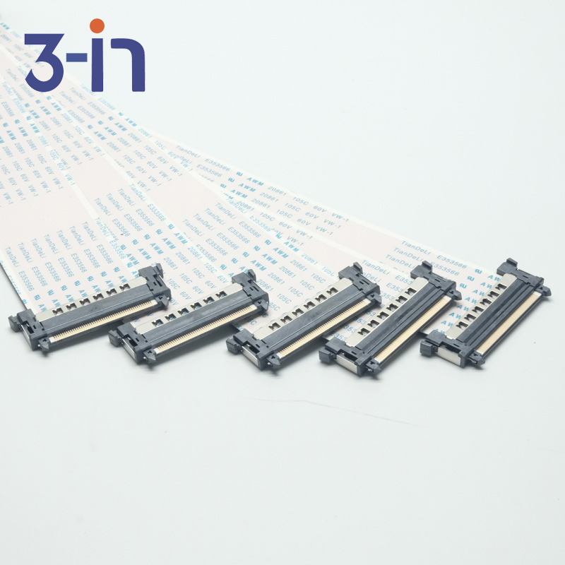 FFC/FPC排线 LVDS液晶屏接口30PIN41PIN51PIN51P-500-LVDS1.0mm-阿里巴巴