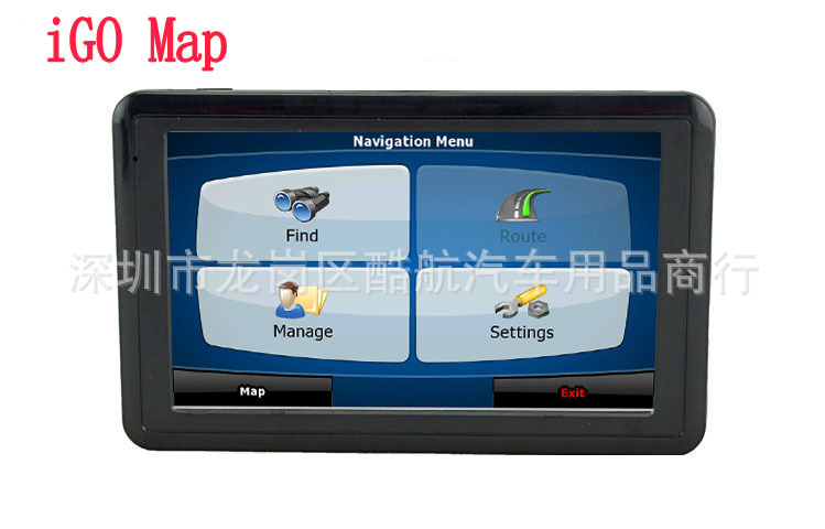 跨镜电商外贸专供 5寸车载GPS导航仪高清 4GB 澳洲 中东 厂家直销-阿里巴巴