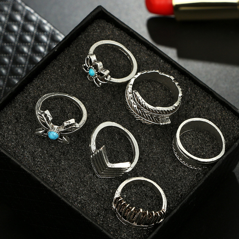 Alloy Simple Geometric Ring Alloy NHGY2181Alloy