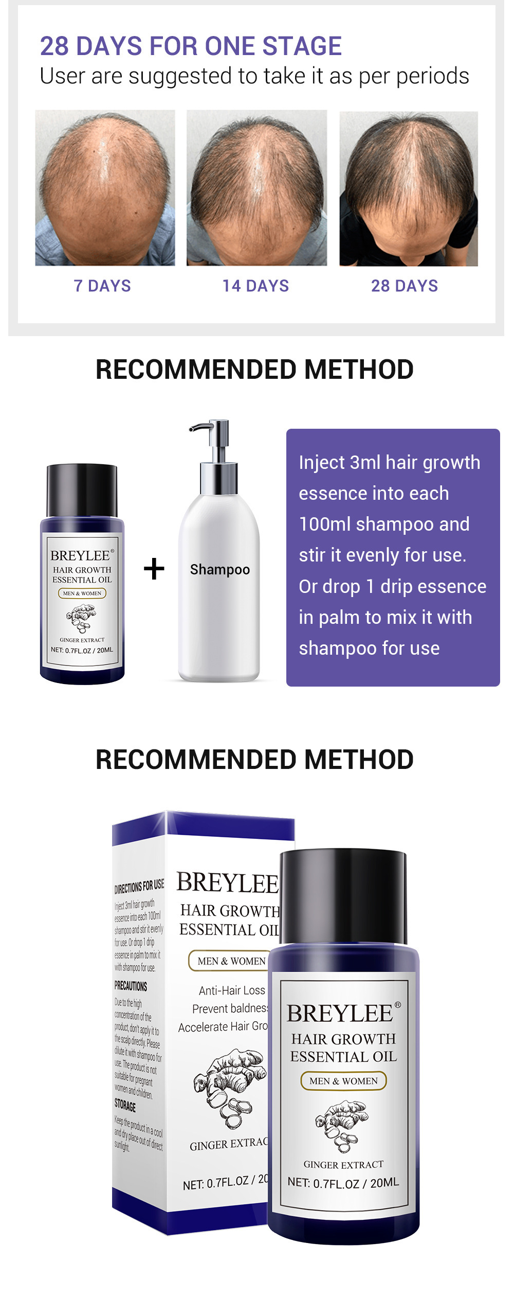 BREYLEE头发护理精油Hair Growth Essential Oil护发精华非BPOM-阿里巴巴