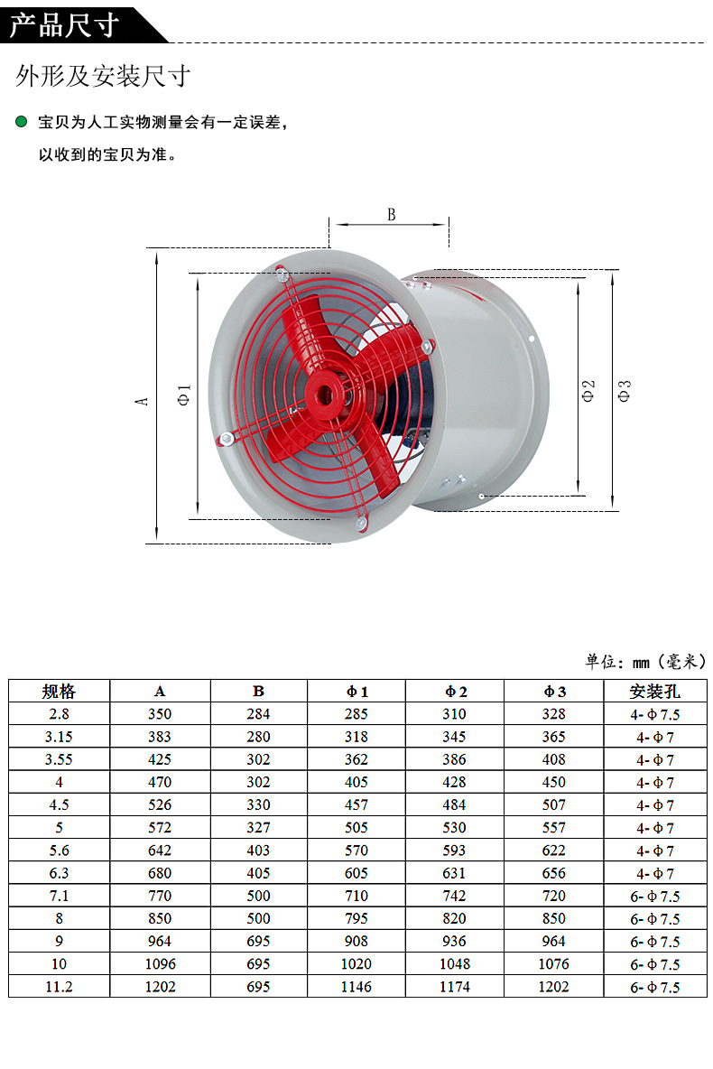 BT35-11-№2.8防爆风机轴流风机型号参数-阿里巴巴