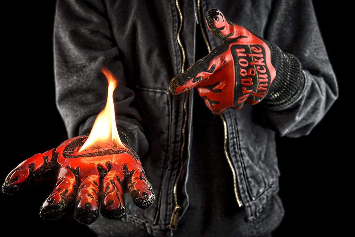 混纺双色BBQ 点硅胶防火手套 耐高温手套500度 户外烧烤隔热手套采购价格、怎么样、行情市场-CCEE选品中心