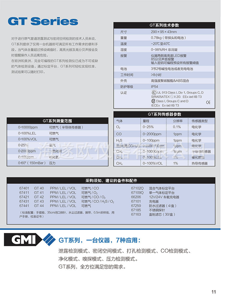 英国GMI GT-40可燃EX/一氧化碳/气体检漏仪/手持式气体检测仪GT40-阿里巴巴