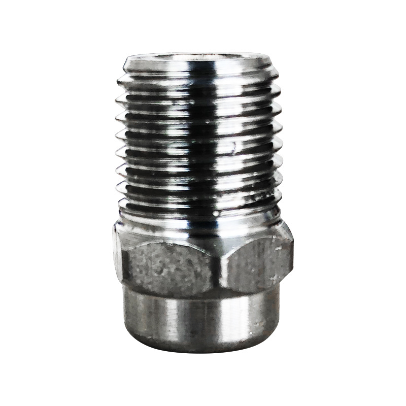 厂家高压清洗机扇面喷嘴 不锈钢螺纹喷头雾化直线喷头 洗车机喷嘴-阿里巴巴