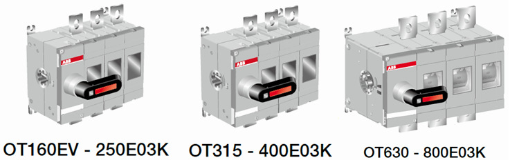 ABB隔离开关OT200E03K/OT250E03K/OT315 OT400E03K E04K 3极 4极-阿里巴巴
