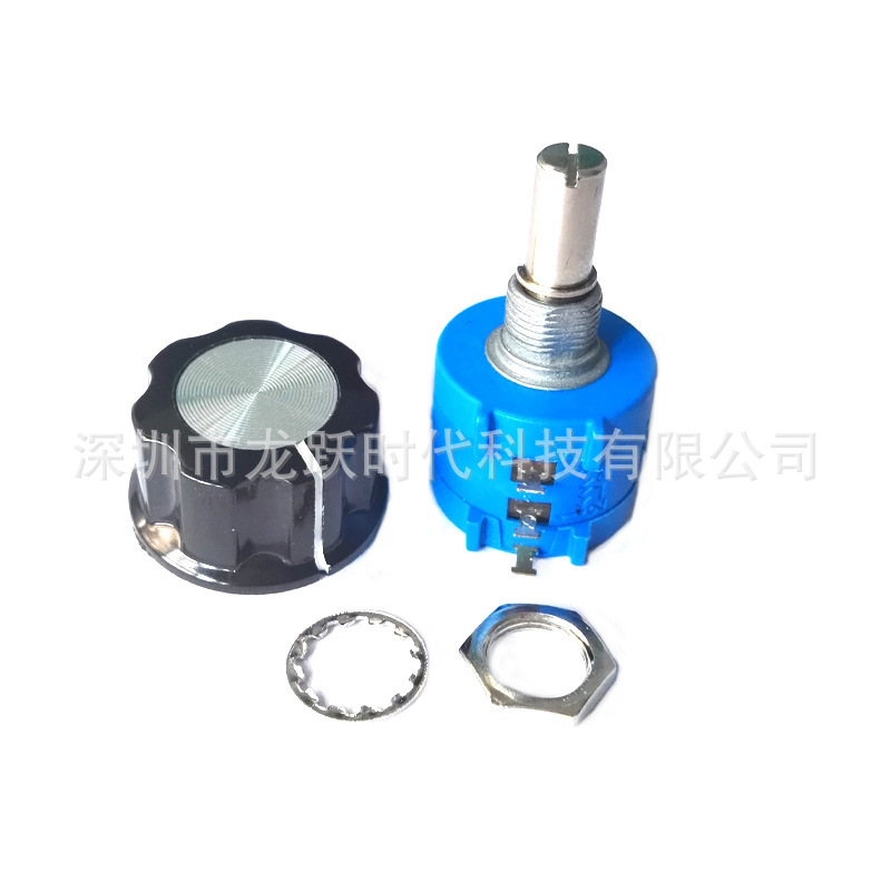 精密多圈可调电位器3590S加旋钮大功率可调电阻滑动变阻器加帽子-阿里巴巴