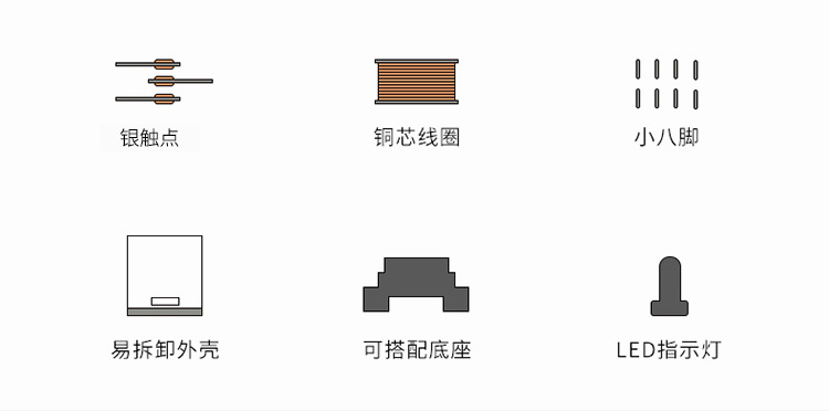 JQX-10F、JTX-2C、JTX-3C小型通用型电磁继电器220V 24V 12V等-阿里巴巴
