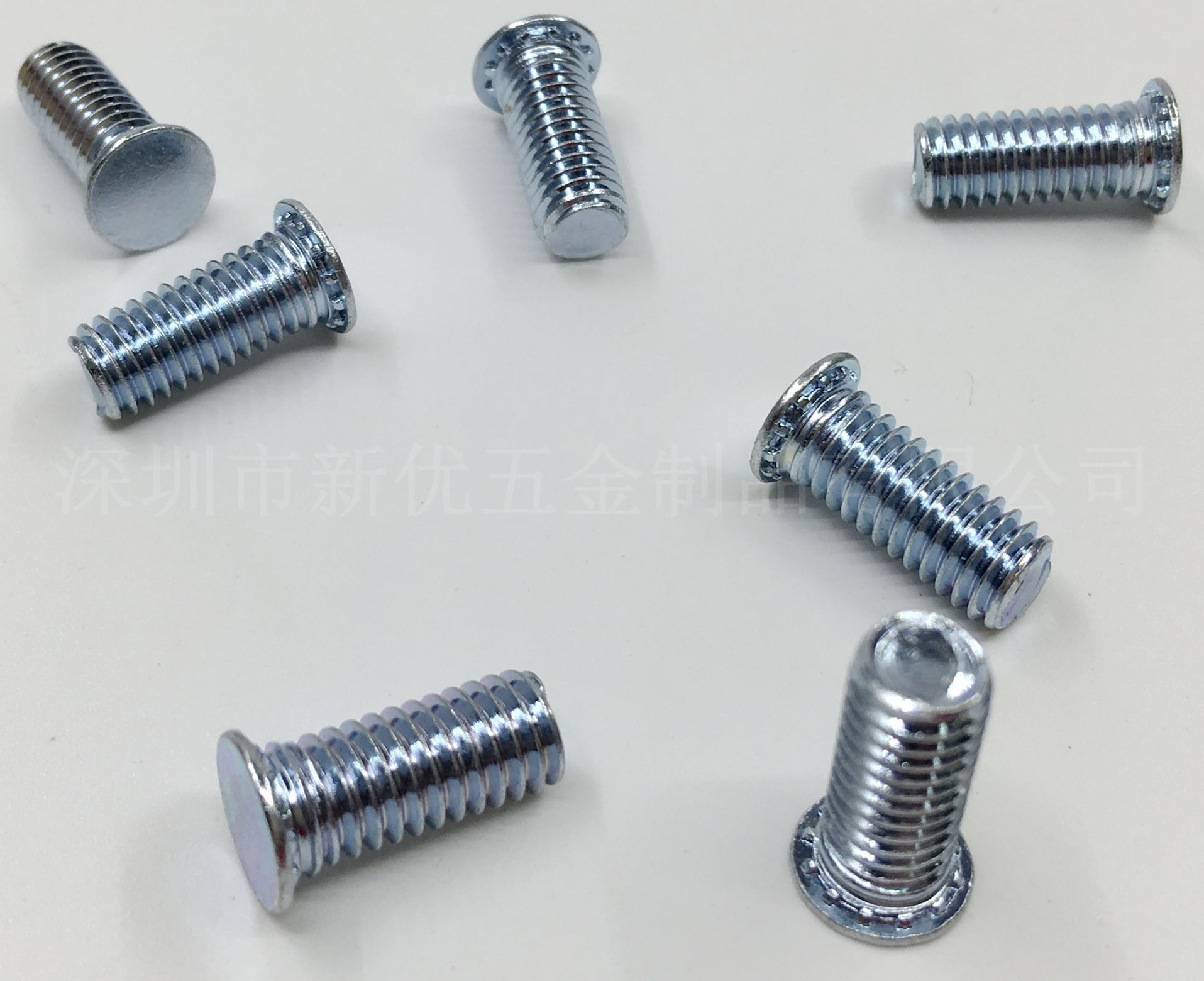 【M2.5 M3 M3.5 M4 M5 M6 M8】FH碳钢压铆螺丝 镀锌压板铆钉-阿里巴巴