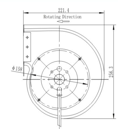 泛仕达现货供应小型鼓风机SH140A1-AGT-01带蜗壳前向式离心风机-阿里巴巴