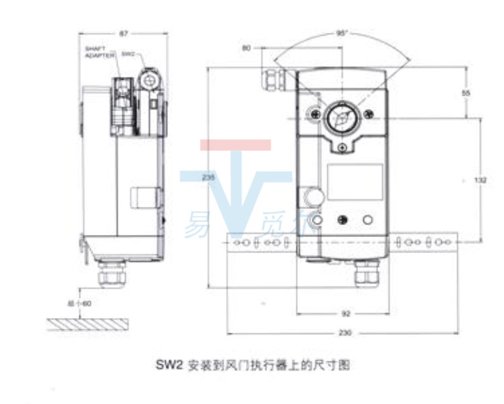 霍尼韦尔honeywell辅助开关SSW2-CN SW2-CN位置指示器风阀执行器-阿里巴巴
