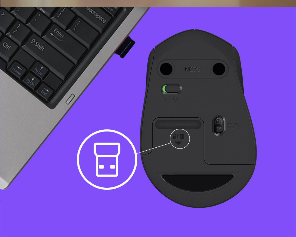 正品 Logitech/罗技M275无线鼠标 USB办公家用2.4G-阿里巴巴