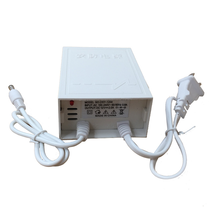 12V2a室外防雨双线电源摄像机闭路监控安防防水通用适配器摄像头-阿里巴巴