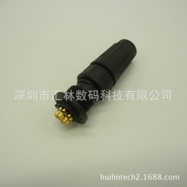 Z108-12P塑胶防水航空插头12芯卡口快速插头 塑料连接器2-12P-阿里巴巴