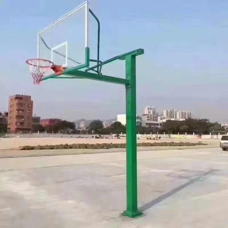 Outdoor Buried Basketball Rack with High Strength Tempered Glass ...