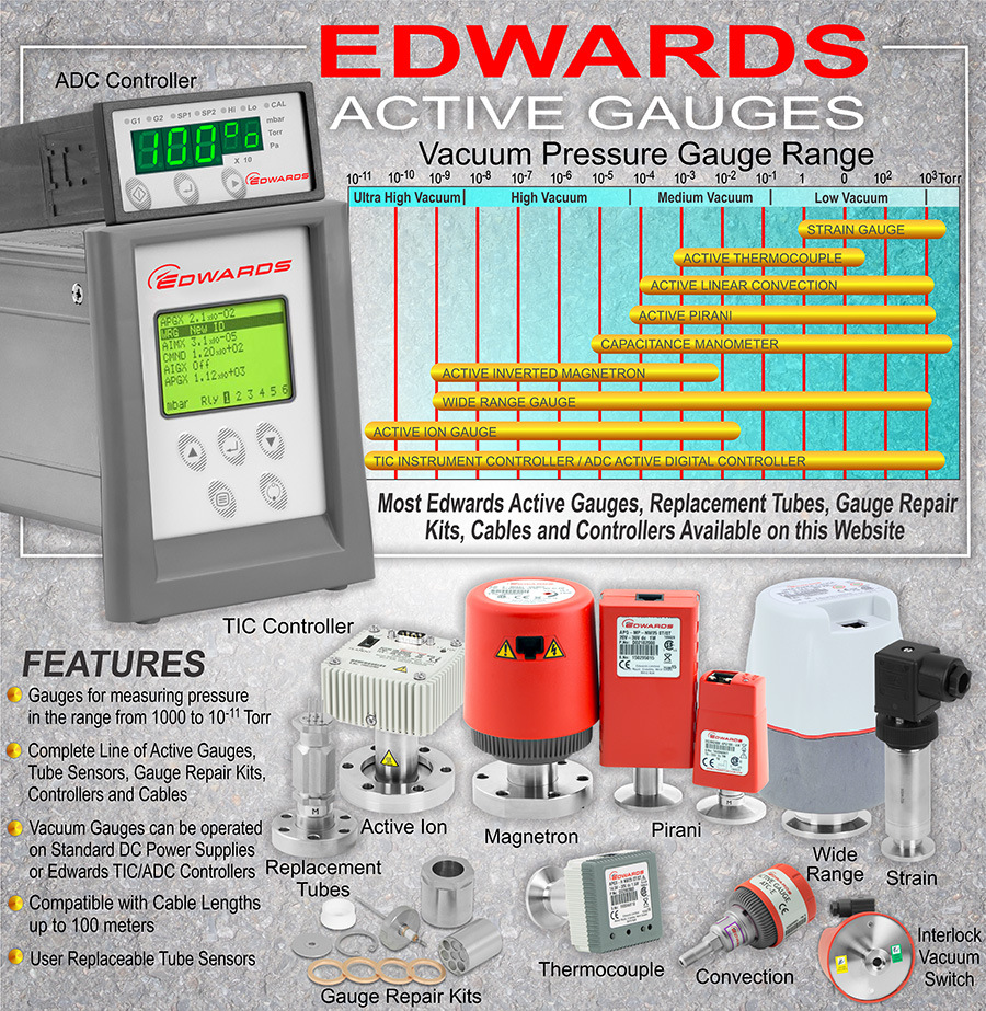 爱德华Edwards WRG-SL-NW25真空计 PN D147-11-000及真空泵配件-阿里巴巴