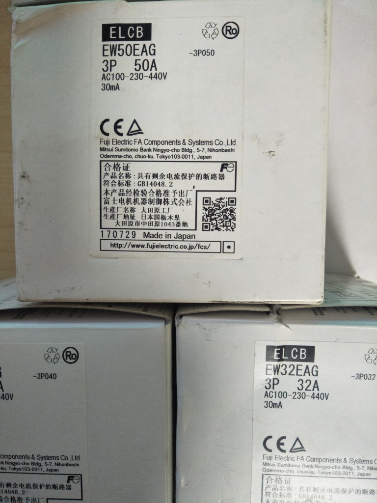 富士代理漏电断路器EW50EAG 3P050B 50A 原装日本进口漏电开关-阿里巴巴