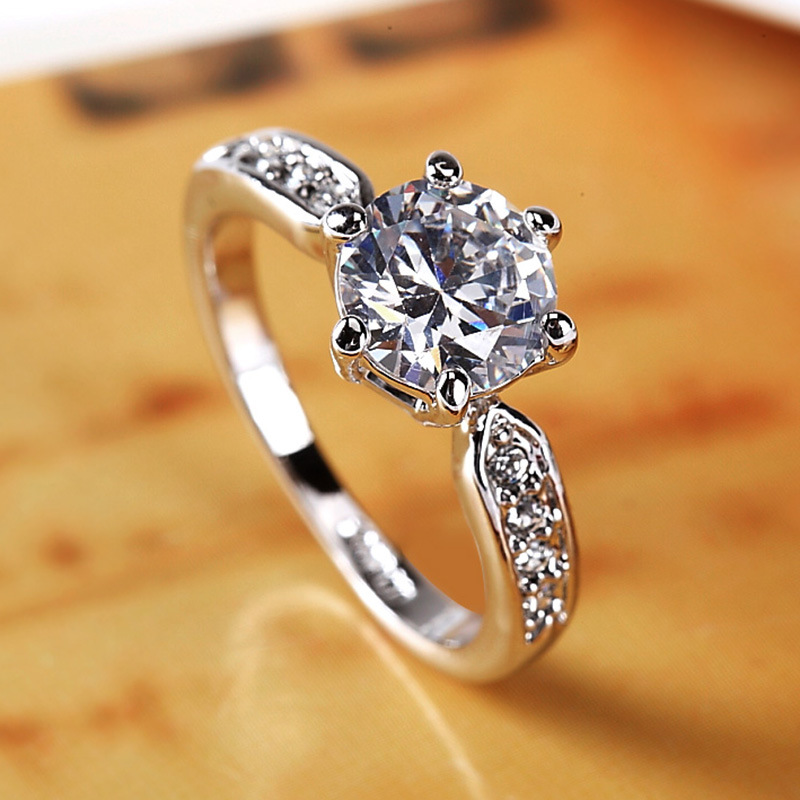 Luxurious Style Simulation Diamond Ring Wedding Opening Cooperized ...