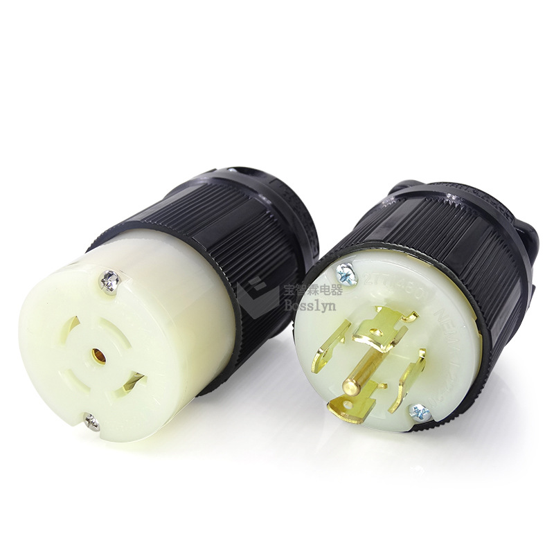 NEMA L22-30P 美国工业插头 四相五线插座 377/480V 30A-阿里巴巴