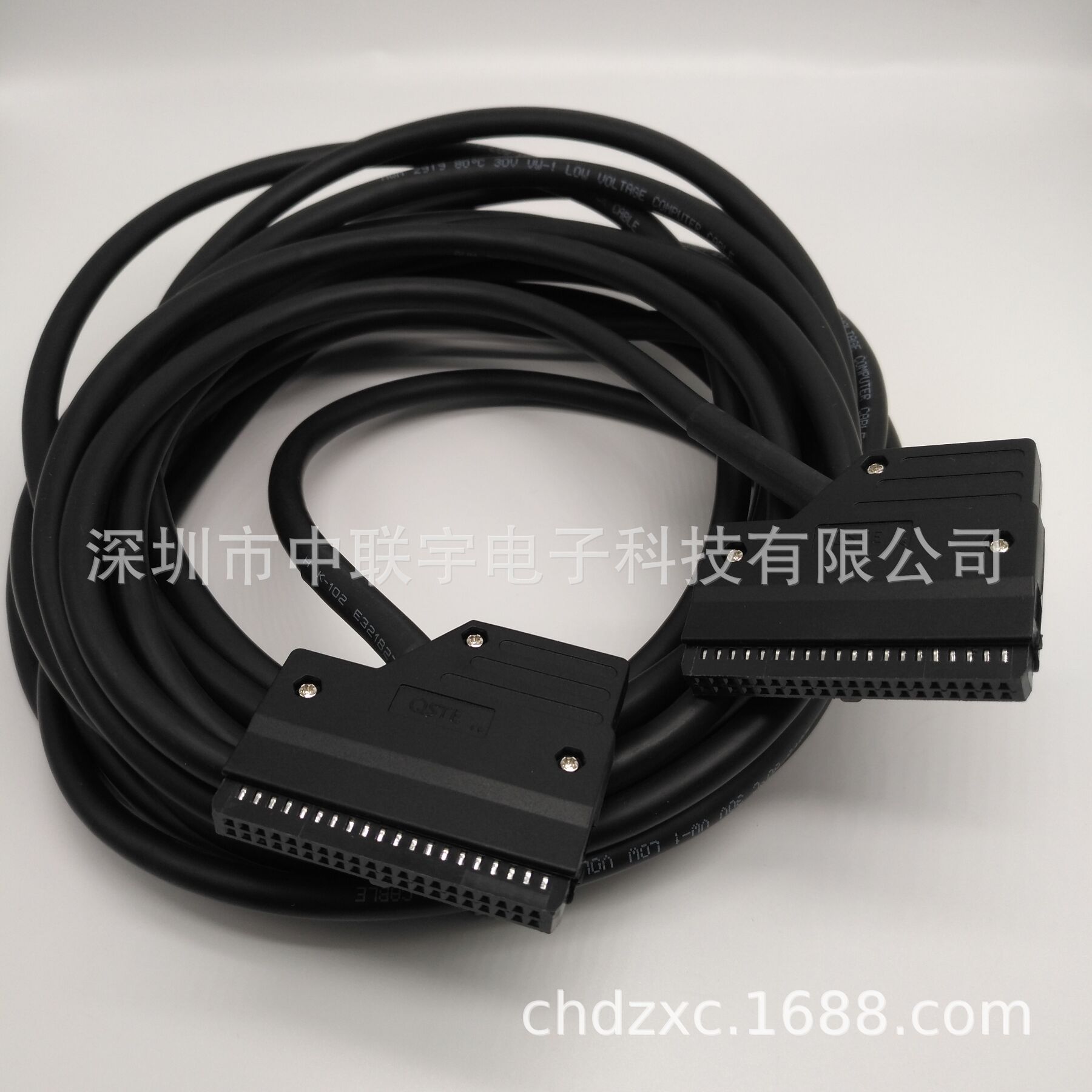 40P对牛角40P AMP1.0 FCN连接线PCL工控连接线伺服配线端子台全铜-阿里巴巴