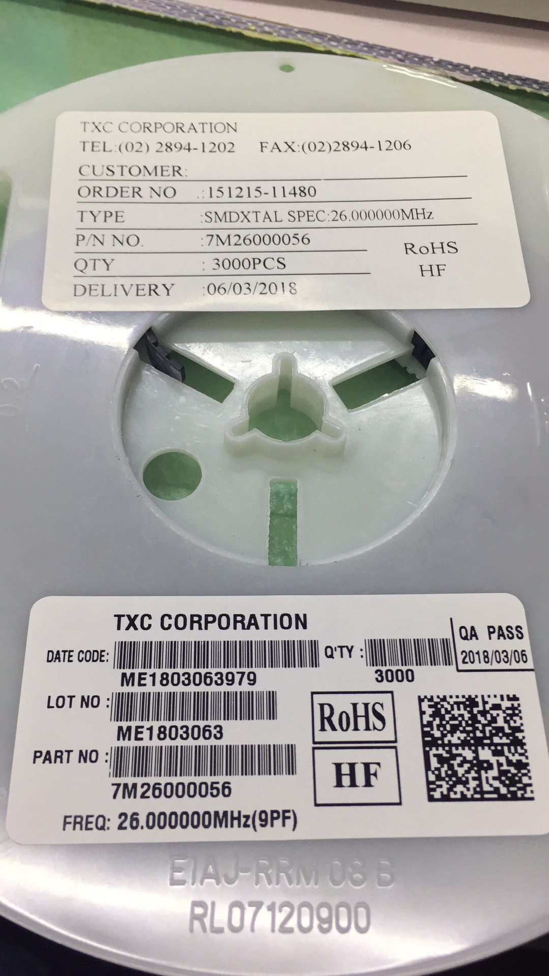 TXC 7M-25000MAAJ-T 3225 25.000MHZ 25MHZ 25M 18PF 30PPM无源-阿里巴巴