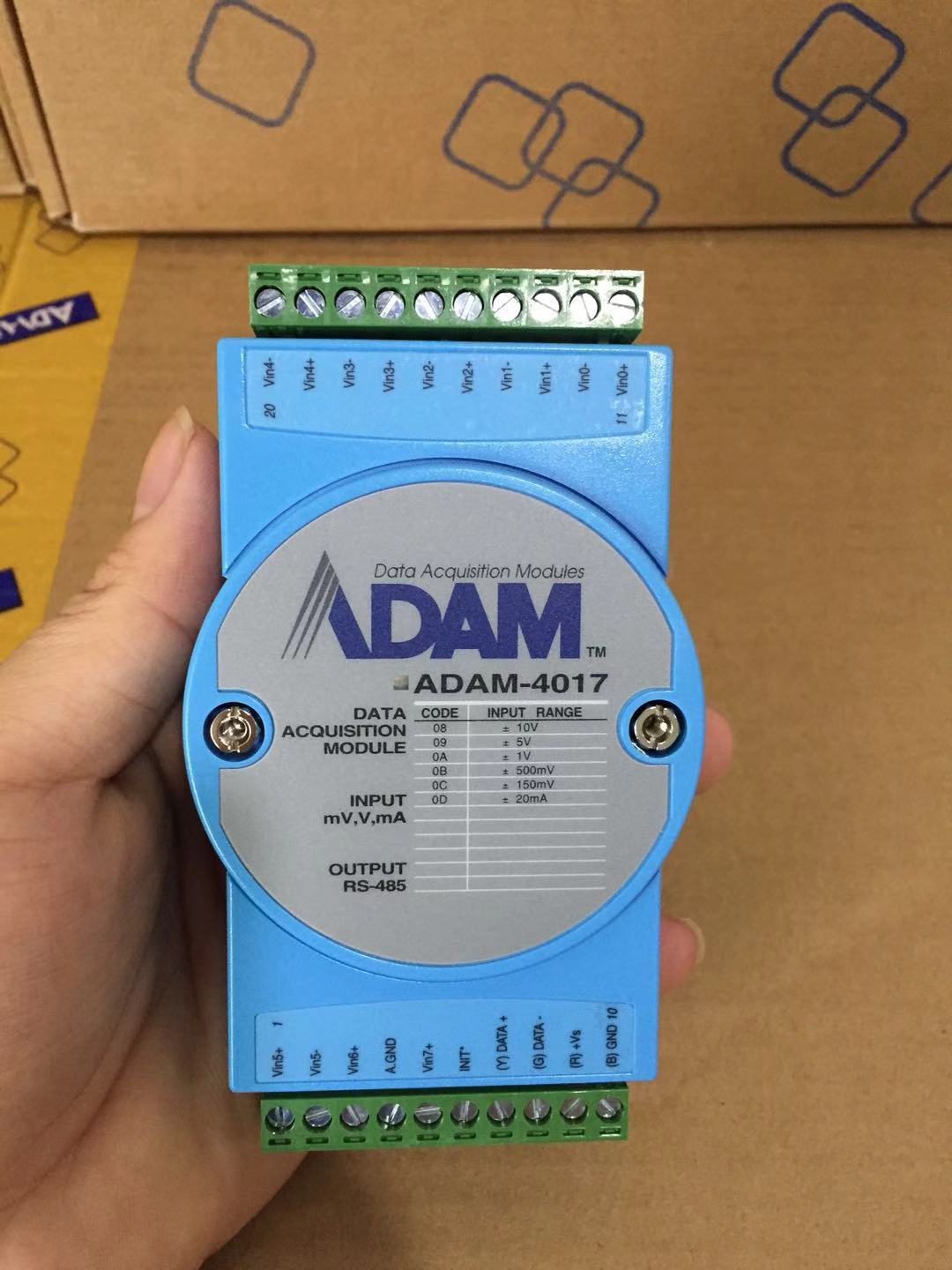 ADAM-4017 研华16位8路模拟量输入支持 3000V直流电的光隔绝保护-阿里巴巴