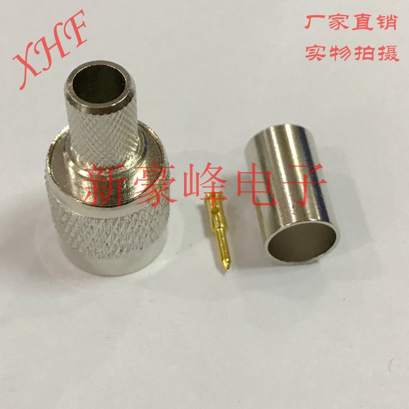 TNC公头压接射频可接线50-5 SYV50-5 5DFB RG6 RG304 LMR300 7MM-阿里巴巴