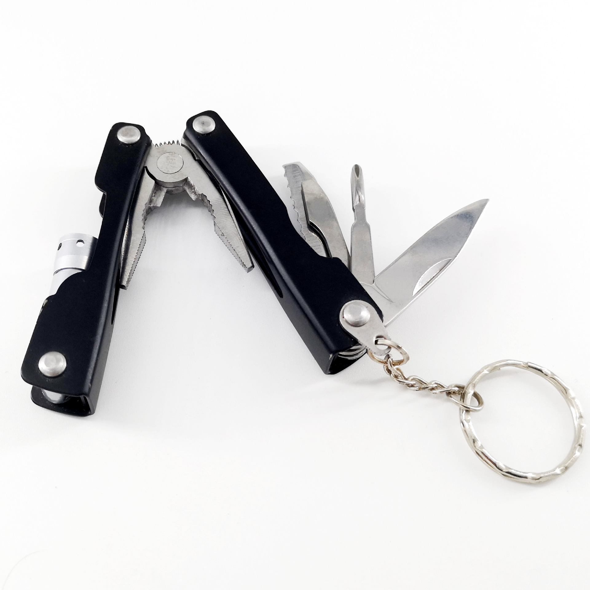 Mini multifunctional folding knife pliers EDC folding tool with LED ...