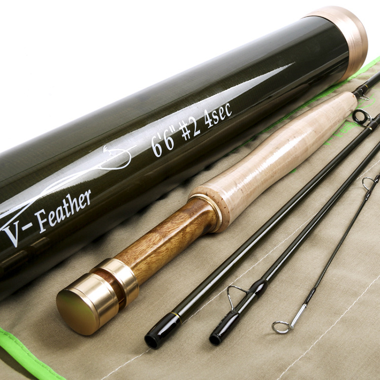 Fly fishing fly rod carbon bucket carbon light travel Rod V-Feather fly ...