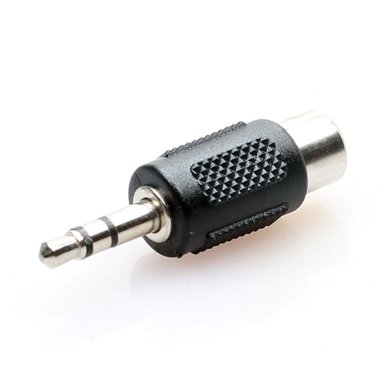 3.5公单声道转单莲花插头AV转换电脑3.5MM公转RCA母音视频转接头-阿里巴巴