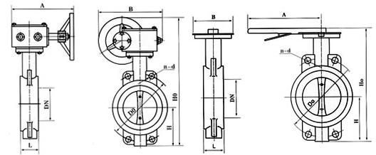 D71J-10C 手动对夹式衬胶蝶阀 管道过酸碱介质消防用阀 衬胶蝶阀-阿里巴巴