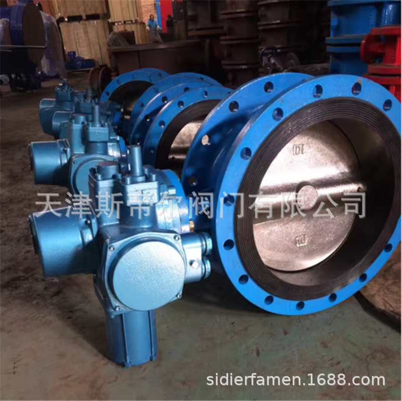 伸缩法兰蝶阀分体双法兰涡轮球墨铸铁蝶阀 天津SD341X-16Q-阿里巴巴