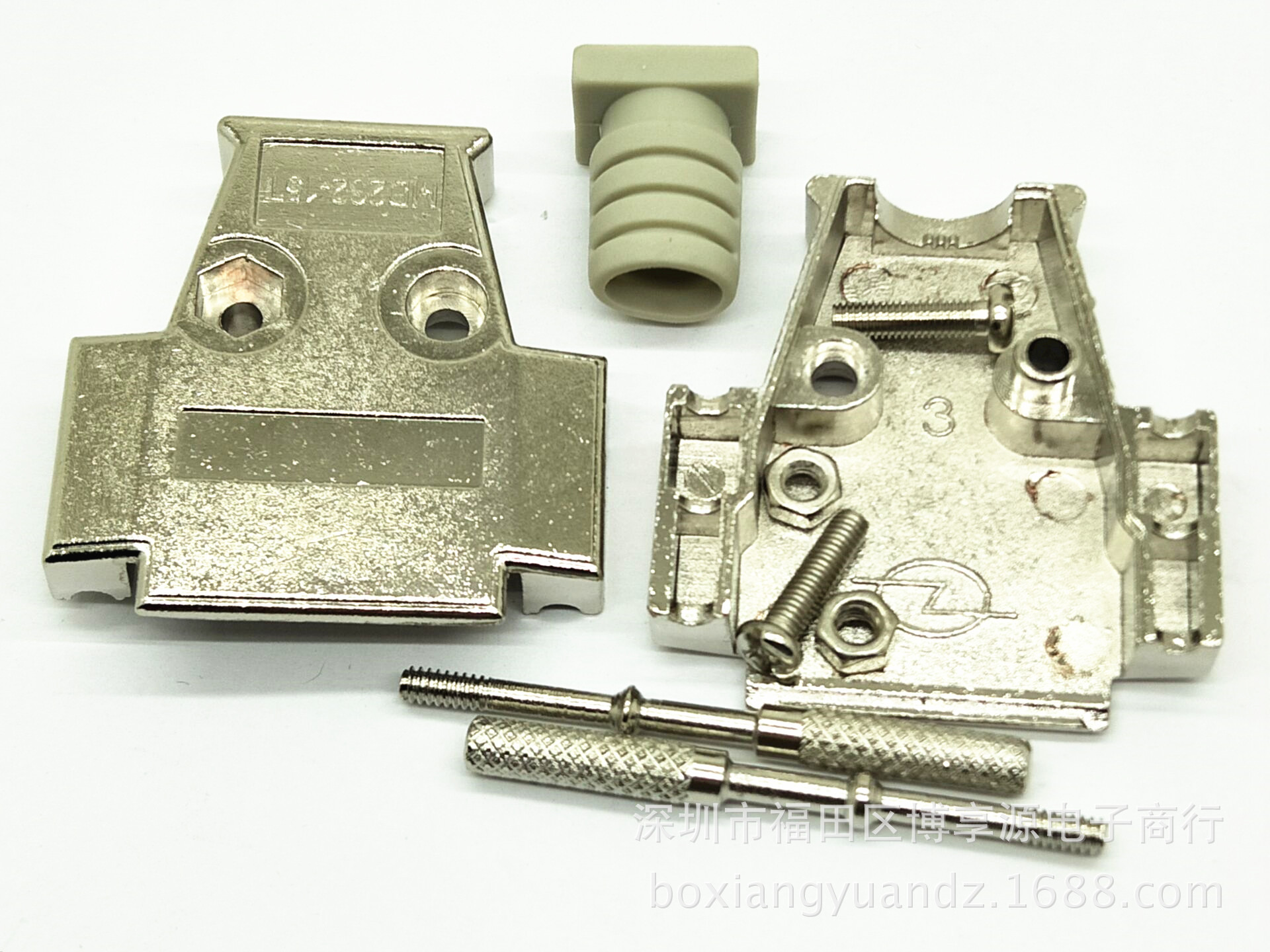 金属外壳 DB15P 公母头外壳二排15芯连接器锌合金外壳 MD232-15T-阿里巴巴