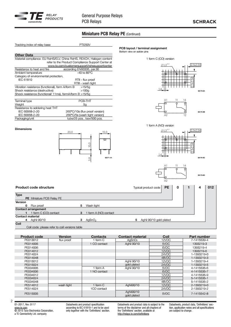 全新原装泰科旗下SCHRACK继电器PE014012 12V5脚-阿里巴巴