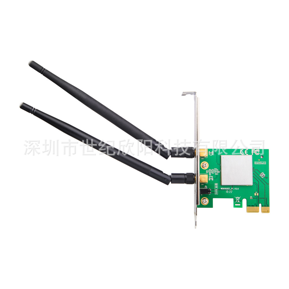 8192EE 新款工厂直销 PCI-E 300Mbps 台式机无线网卡 附小挡板-阿里巴巴